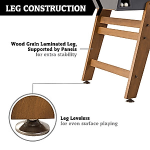 Hall of Games 56” Kinwood Foosball Gaming Table Competition Size, Durable and Stylish with Tabletop Sports Soccer Balls, Perfect for Family Game Rooms