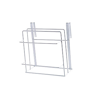 Zerodeko Kitchen Houseware Organizer Metal Storage Baskets Kitchen Counter Organizer Rack Over Cabinet Organizer Under Cabinet Cutting Board Rack Metal Dish Storage Racks Wall White Shelf