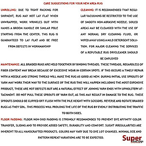 Super Area Rugs Santa Maria Braided Rug Indoor Outdoor Rug Washable Reversible Patio Deck Carpet, Verdant, 4' X 6' Oval