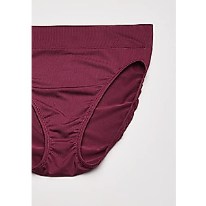 Warner's Women's Allover Breathable Hi-Cut Panty, Amaranth/Mink/Black, XX-Large