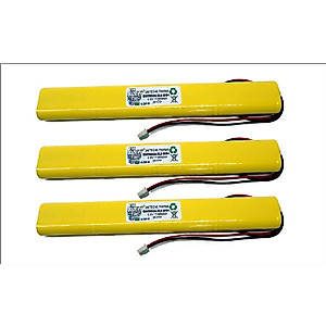 3PC Lithonia BBAT0043A,UNITECH BBAT0043A,LITHONIA ELB-B003.ELB-004 Replacement Battery Emergency Light 9.6V 1.1Ah NiCD