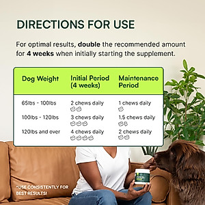 Wuffes Chewable Dog Hip & Joint Supplement - Glucosamine & Chondroitin Chews - Dog Joint Supplements & Vitamins - Extended Joint Care (Large Breed (Over 65 lbs), 90 Chews (Pack of 3))