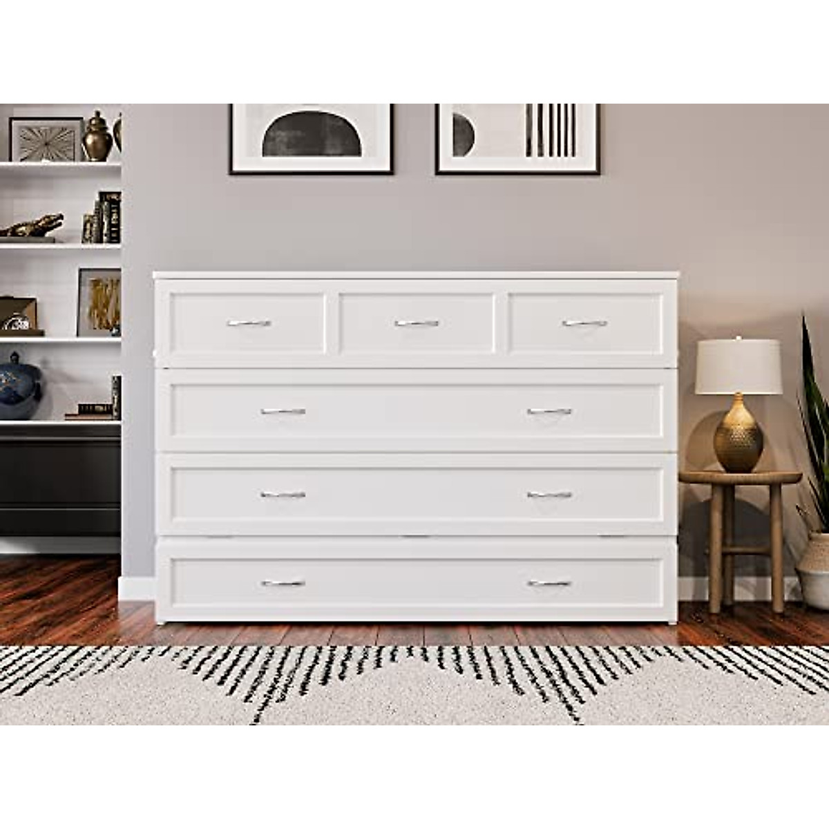 AFI, Northfield Murphy Bed Chest, Queen, White