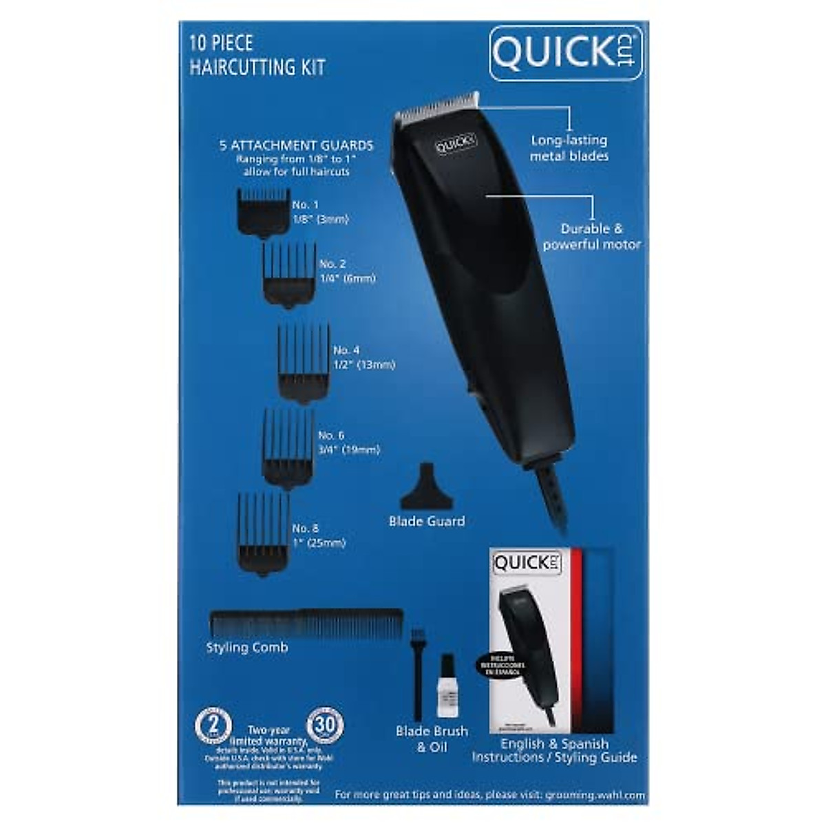 Wahl Quick Cut Haircutting Kit, 10 pc