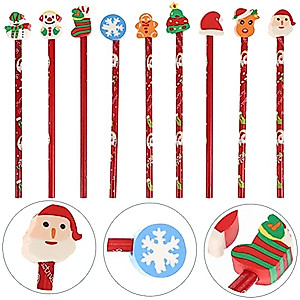 Toyvian 36Pcs Christmas Pencils with Eraser Toppers Christmas Pencils for Kids Wood Pencils Christmas Styles Pencils Christmas Pencils Cartoon Pencils Cute Pencils Stocking Stuffers For Kids