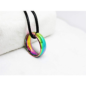 Fashion Month 5mm Tungsten Carbide Ring Rainbow Gay Lesbian Wedding Engagement Colorful LGBT Pride Band Size 7