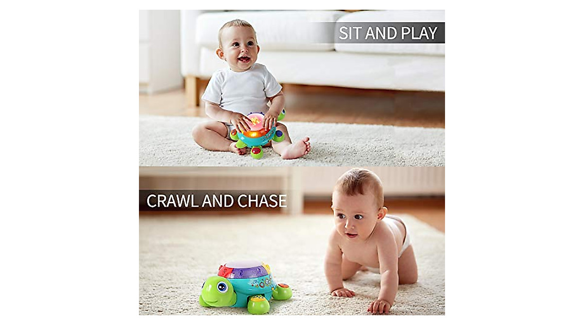 Baby Musical Turtle Toy - Bilingual Learning & Crawling Fun