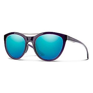 Smith Optics Midtown ChromaPop Sunglasses, Crystal Midnight/Chromapop Opal Mirror, One Size