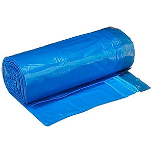 AmazonCommercial Custom Fit Blue Drawstring Trash Bags - Compatible with simplehuman Type D - 0.96 MIL - 108 Count