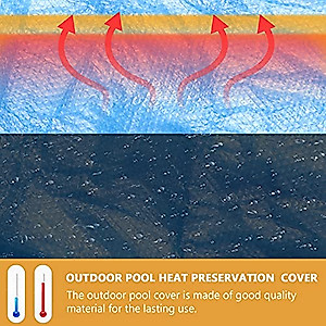 YARNOW Cloth Drain Cover 2 pcs Salu/for Inch Ground in Inflation Protector Anti- Tub Bathtub Garden Film Message Living Folding Proof Spa Blue Pools Tarp Swim Size Bathtub/Outdoor Winter Outdoor