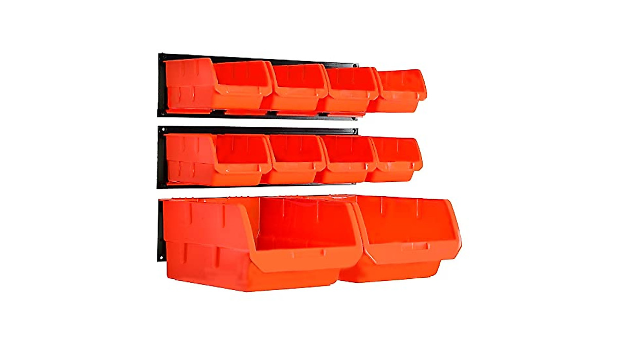 Wallmaster Wall Mounted Storage Bins - Space Saving Solution