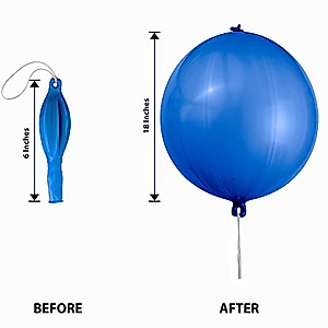 Punching Balloons Party Favors For Kids - Heavy Duty, Premium Quality, Large 18 Inch Punch Balloons (30 Count) (Assorted)