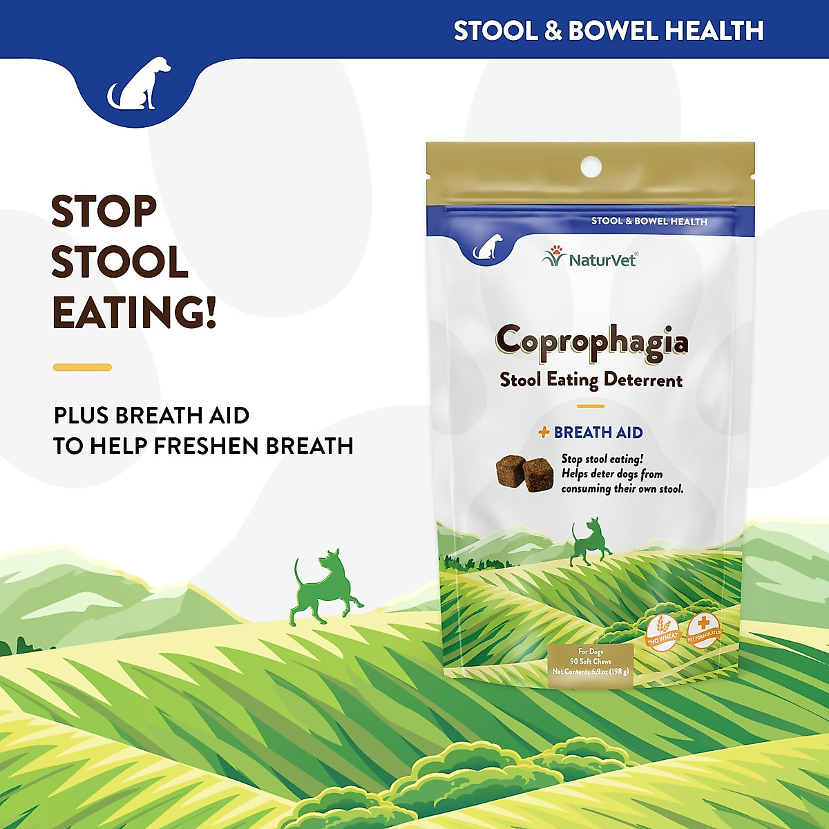 NaturVet Coprophagia Deterrent Soft Chews (90 ct)