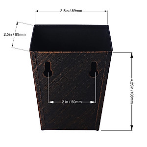 Jumiok Old Style Beer Cap Opener Wall Mounted Bottle Opener with Cap Catcher Stainless Drainage (Aged Copper)