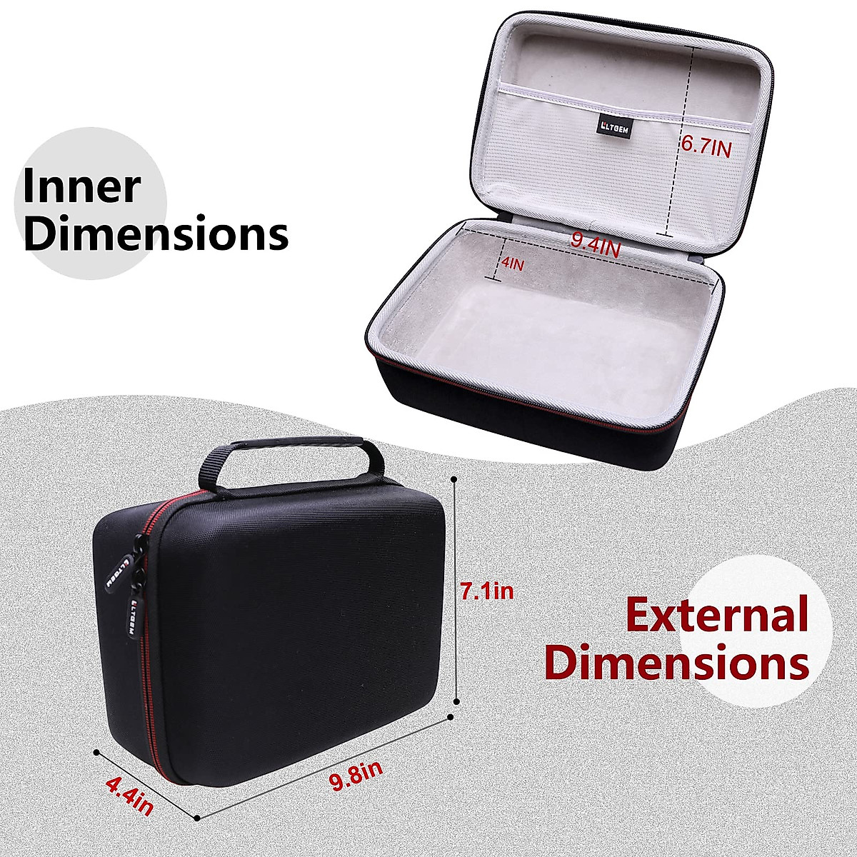 LTGEM EVA Hard Case for Liene 4x6'' Photo Printer, Wi-Fi Picture Printer, Instant Photo Printer for Smartphone