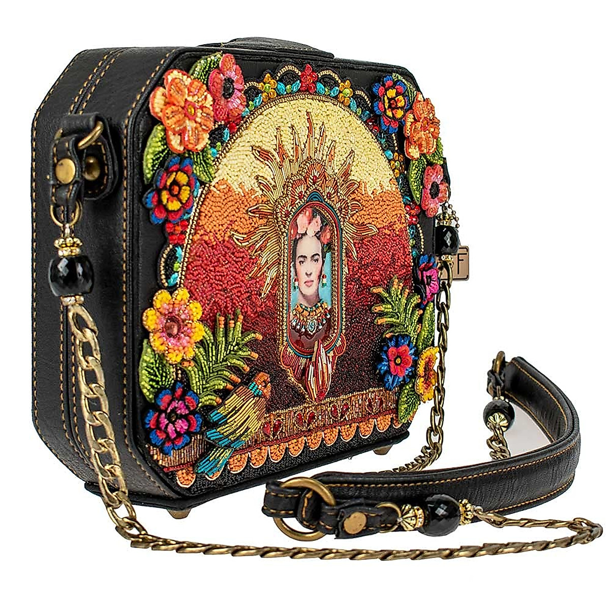 Mary Frances womens Artisan Crossbody Handbag Sling Bag, Multi, Small US