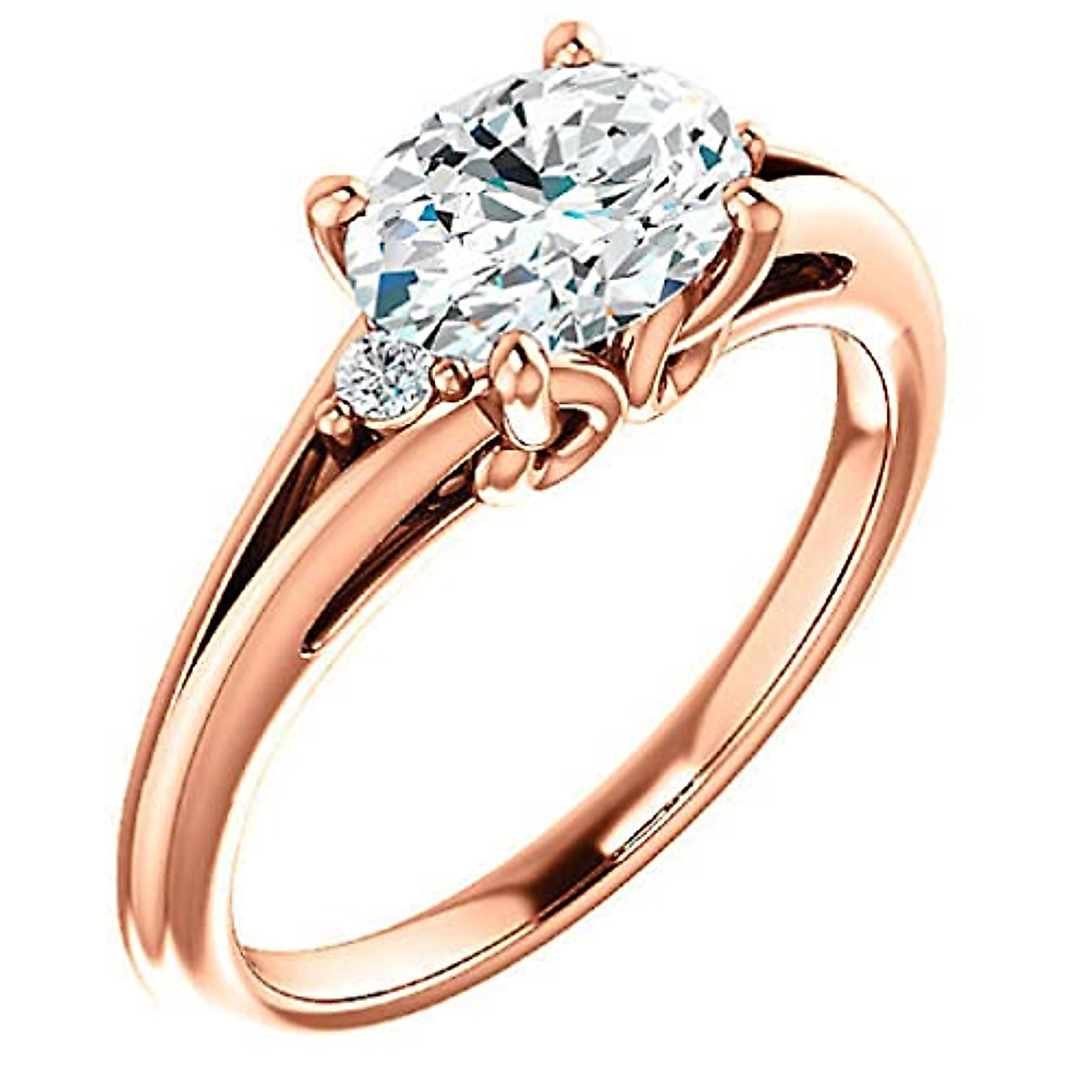 925 Silver, 10K/14K/18K Solid Gold Moissanite Engagement Ring, 2.25 CT Oval Cut Handmade Solitaire Ring Diamond Wedding Ring for Women, Birthday, Gifts for Her, VVS1 Colorless