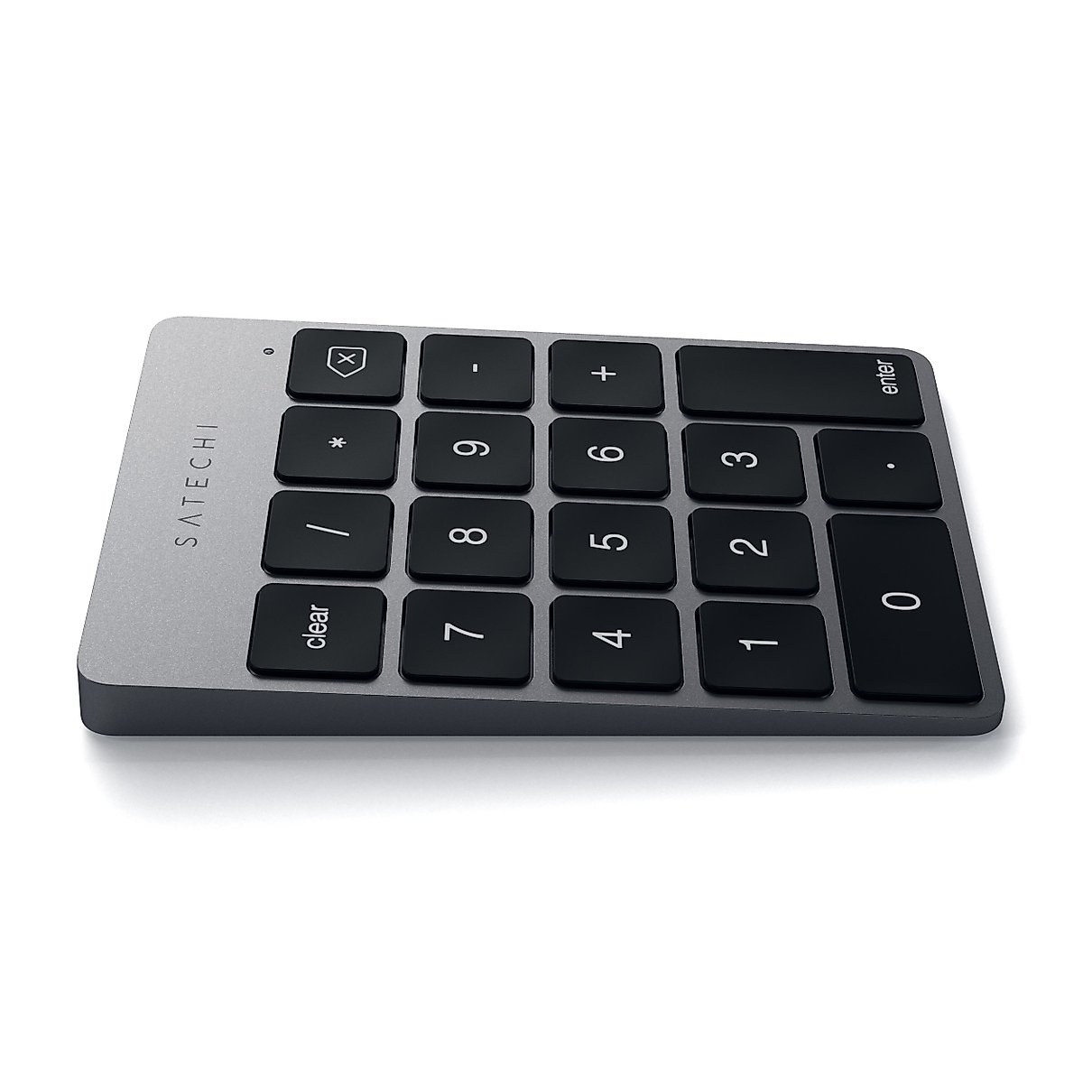 Satechi Slim Aluminum Bluetooth Wireless Keypad 18-Key Numpad Keyboard Extension – for iMac Pro, iMac, Mac Mini, MacBook Pro/Air, Windows, PC, Laptop and More - Space Gray