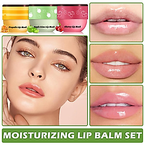 QIUFSSE Honey Lip Mask, Moisturizing, 10g