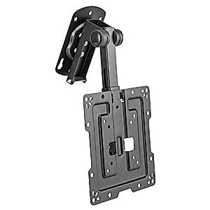 Mount Plus CM322 Flip Down TV and Monitor Roof Ceiling Mount | Fits Flat Screen 19 to 42 Inch | VESA Compatible 100x100, 200x200 | Height Adjustable | Pitched Roof
