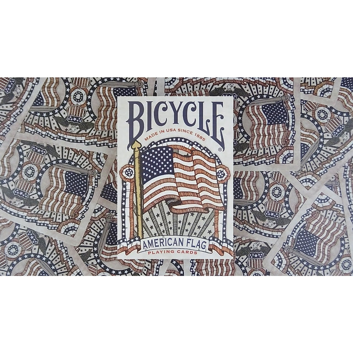 Bicycle American Flag Poker Size Standard Index Playing Cards - 1036202,10 years old and up