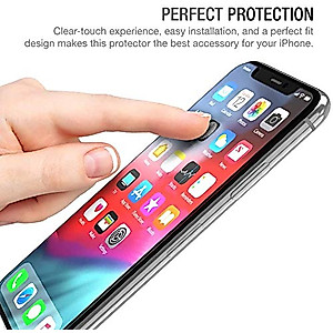 XDesign Glass Screen Protector Designed for iPhone 11 Pro and iPhone XS/iPhone X (3Pack) 5.8-Inch Tempered Glass with Touch Accurate/Impact Absorb+Easy Installation Tray [Fit with Most Cases]- 3 Pack