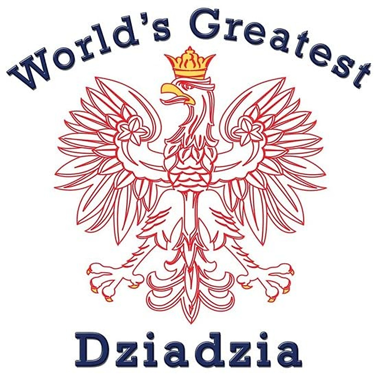 CafePress World's Greatest Dziadzia Red Eagle Mug Ceramic Coffee Mug, Tea Cup 11 oz