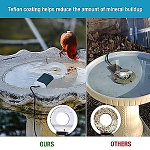 Wedigout 500Watt Utility De-Icer for Farm, Submersible Water Heater for Farm Livestock(Cow/Chicken/Sheet), Mini Size Aluminum De-Icer for Multiple Using, Non-Conductive and Anti-Rust