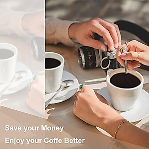 Clinuse Aluminum Foils Lids Seals to Reusable Nespresso Capsules Coffee Pods, 100Pcs Nespresso Vertuo Pods Cover Seals, Compatible with Nespresso Vertuoline Vertuo (61mm, Gray)