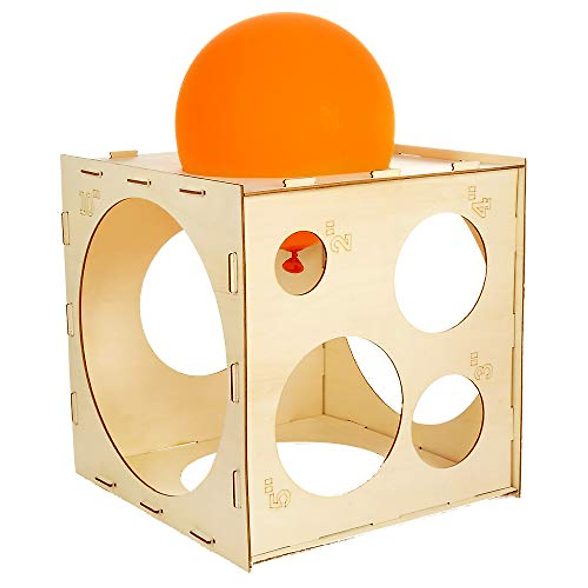 Pllieay 9 Sizes Collapsible Wood Balloon Sizer Cube Box for Balloon Decorations, Balloon Arches, Balloon Columns (2-10 Inch)