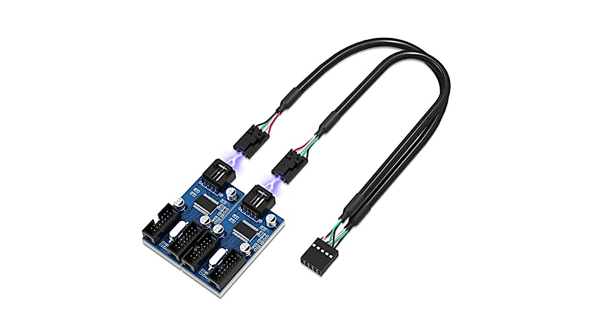 9Pin USB Header Splitter 1 to 4 Ports for PC Building