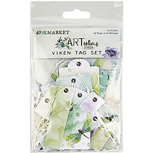 49 AND MARKET Art VIKEN Tags, White
