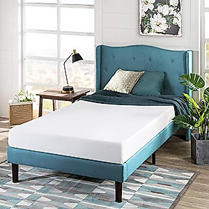 Zinus 6 Inch Green Tea Memory Foam Mattress/CertiPUR-US Certified, Narrow Twin & SmartBase Zero Assembly Mattress Foundation / 14 Inch Metal Platform Bed Frame/No Box Spring Needed, Narrow Twin