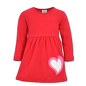 Unique Baby Girls Valentines Day Red & Pink Hearts Toddler Legging Set Outfit (10 Years, Red)