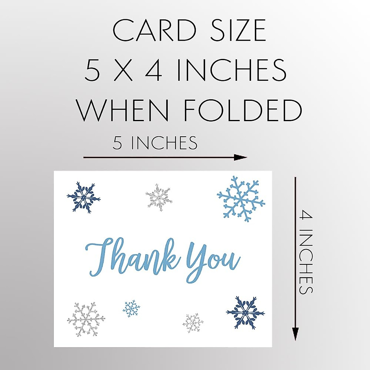 The Invite Lady Thank You Snow Much Cards Snowflake Baby Shower Notes Winter Wonderland Boys With Envelopes (24 count)