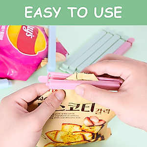 40 PCS Sealing Clip Bag Plastic Bag Chip Clips Large Size Food Clips Bag Clips for Food Storage Kitchen and Home (5.9in x20, 4.72in x20)