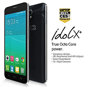 Alcatel OneTouch Idol X+ Unlocked Phone - Retail Packaging - Bluish Black