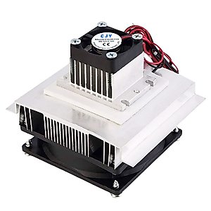 Yrhrol DC 12V DIY Thermoelectric Peltier Refrigeration Cooling System Kit Semiconductor Cooler Heat Sink Conduction Module Fridge Mini Air Conditioner Refrigeration
