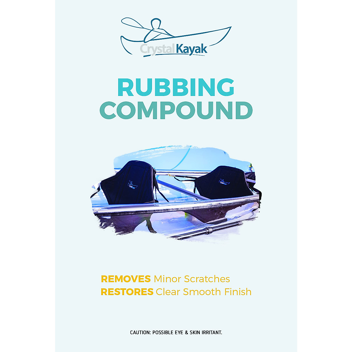 Crystal Kayak Hull Clarity Restoration Kit - Designed for Maintenance of Genuine Crystal Kayaks and Crystal Boards.