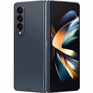 Galaxy Z Fold 4 Cell Phone, Factory Unlocked Android Smartphone,256GB, Flex Mode, Dual Sim (1x eSim + 1x Nano) Multi Window View, Foldable Display, Korean International Version, Graygreen (SM-F936NZ)