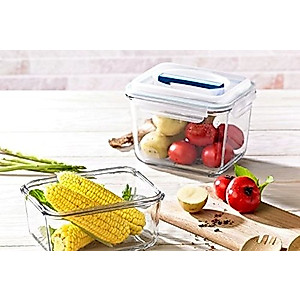 Rectangular Handy Tempered Glass Food Container 2700ml - Glasslock Airtight Anti Spill RP603