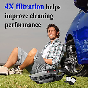 Wopulite Handheld Vacuum Cordless Hand Vacuum Cleaner Portable Car Vacuum 7000Pa Cyclonic Suction HEPA Filters,LED Light,Lightweight Small Hand vac Quick Rechargeable Li-ion Battery,Wet Dry for Home