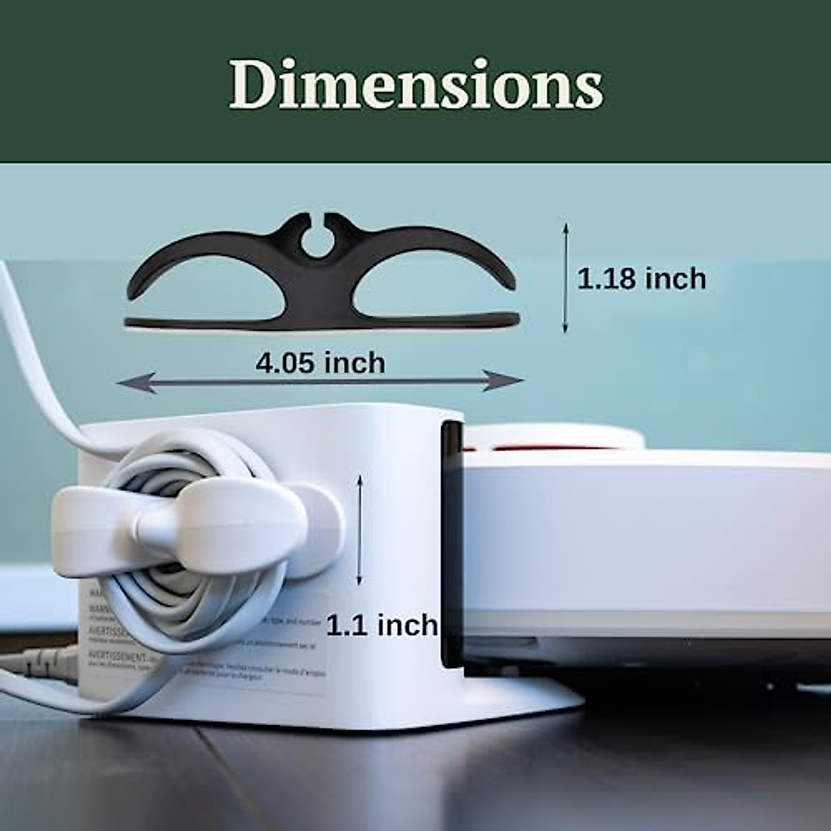 MG ONE 6-Pack Cord Organizer for Kitchen Appliances - Cord Holder Stick On with Strong 3M Adhesive - Cable Organizer for Appliances: Mixer, Blender, Coffee Maker, Pressure Cooker, Air Fryer