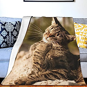 Custom Blankets with Your Photos Text Personalized Soft Throw Blanket fpr Bedroom Living Room Couch Sofa Customized Blankets for Family Birthday Wedding (40 x 30 Inch)
