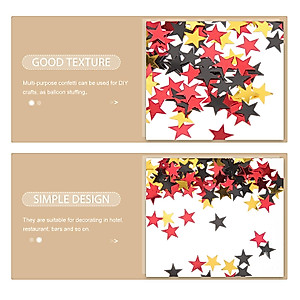 VILLCASE 1 Set Dining Table Decor Party Accessory Confetti Glitter Table Decoration Table Scatters Decoration Glitter Stars Beer Festival Confetti Decor Party Favor Desktop Sequins Paper