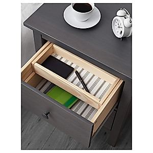 IKEA Hemnes 2-Drawer Chest, Gray Dark Gray Stained