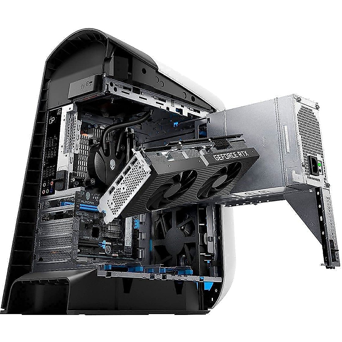 2021 Newest Alienware Aurora R12 Gaming Desktop, Intel Core i7-11700F(Liquid Cool, Up to 4.9GHz), NVIDIA GeForce RTX 3080, 32GB 3200MHz DDR4, 1TB PCIe SSD + 1TB HDD, WiFi 5, Bluetooth 5.0, Win10