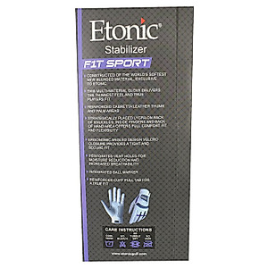Etonic Golf Ladies LRH Stabilizer F1T Sport Glove (2 Pack) White Large