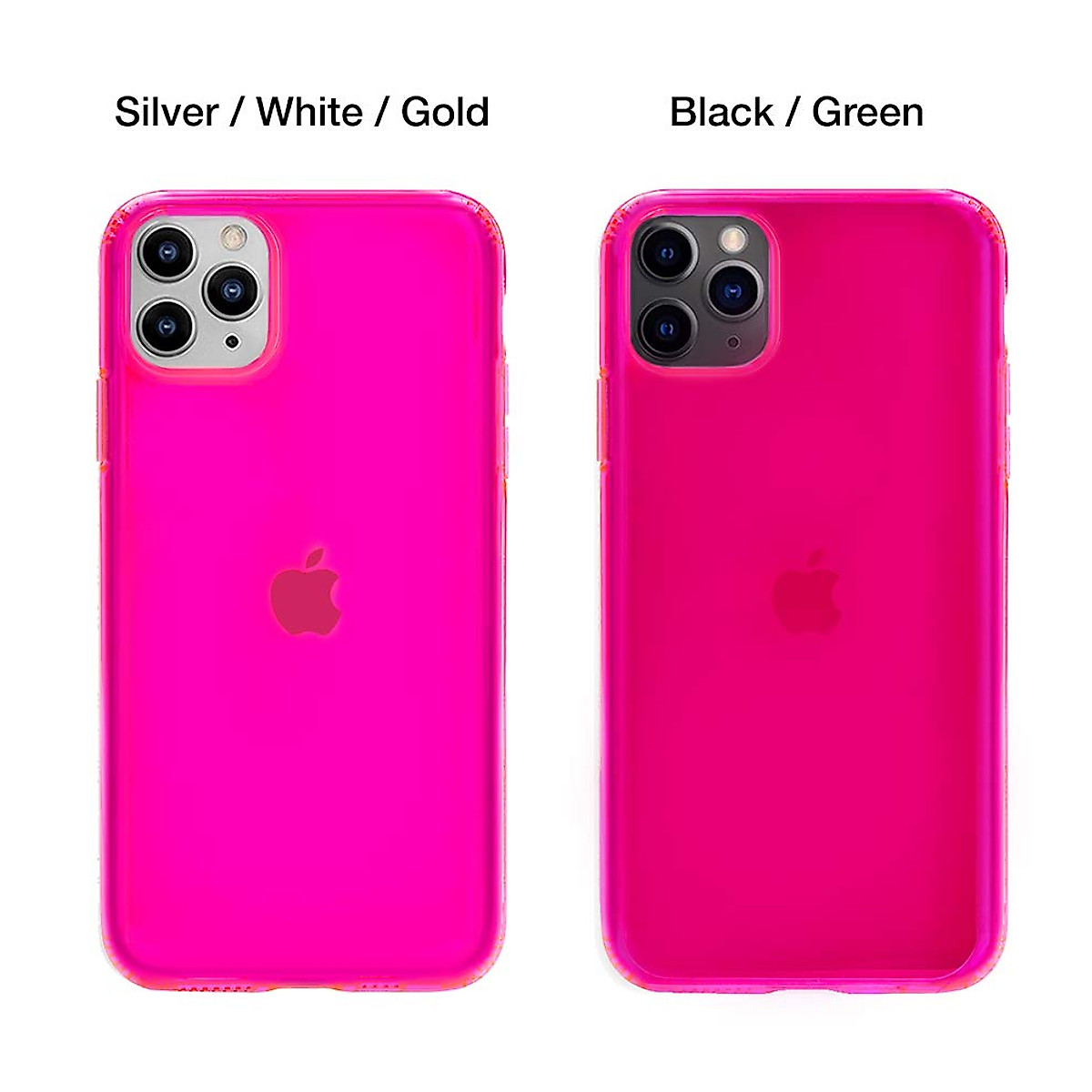 Velvet Caviar Compatible with iPhone 11 Case Neon Pink - Cute Clear Protective Phone Cover for Women, Girls (Hot Pink)
