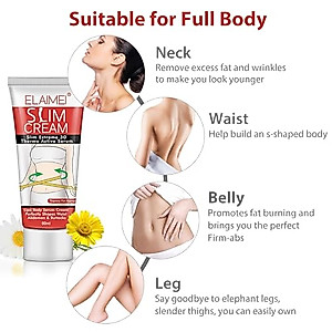 sefudun 2 Pack Hot Cream, Slimming Fat Burning Cream for Belly, Waist, & Buttocks. That Burns Moisturizing Firming - Goodbye Cellulite Women/Men Weight Loss, 60.0 milliliters